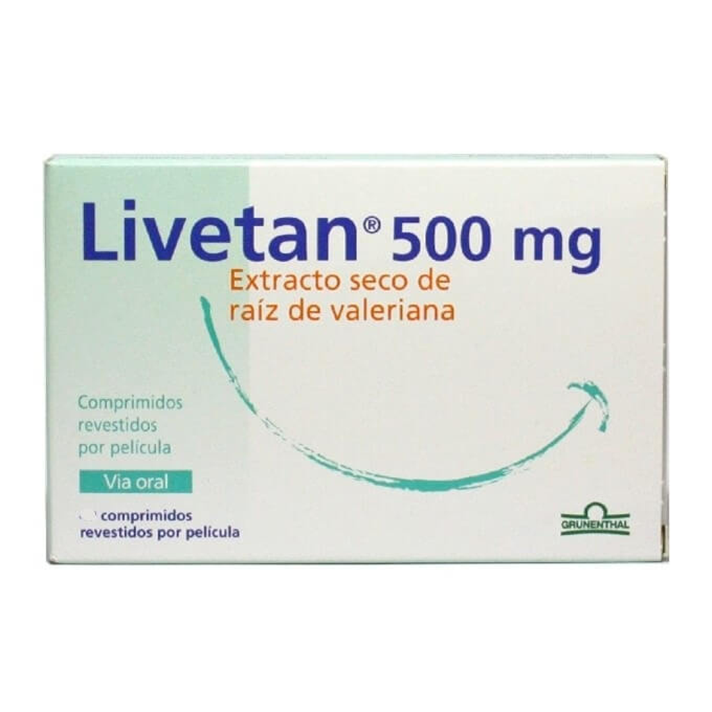 Livetan 500mg 20 comprimidos | Farmácia Vida Mais