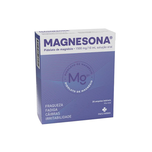 Magnesona 1500mg/10mL 20 ampolas | Farmácia Vida Mais